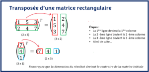 TRANSPOSÉE D'UNE MATRICE