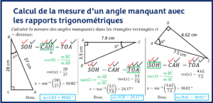 RAPPORTS TRIGONOMÉTRIQUES