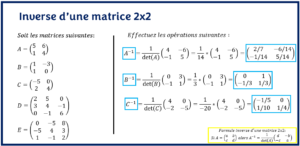 OPÉRATIONS SUR LES MATRICES